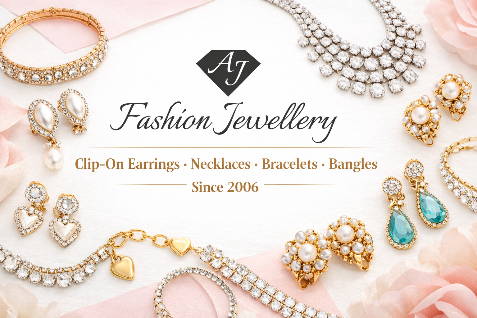AJ Fashion Jewellery: Stylish Clip-On Earrings & Accessories